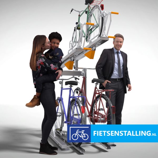 Etagerekken Level fietsparkeren - Fietsenstalling.nl